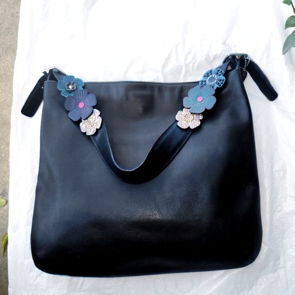 Coach | Bags | Coach Vintage Upcrafted Black Leather Large Slim ...